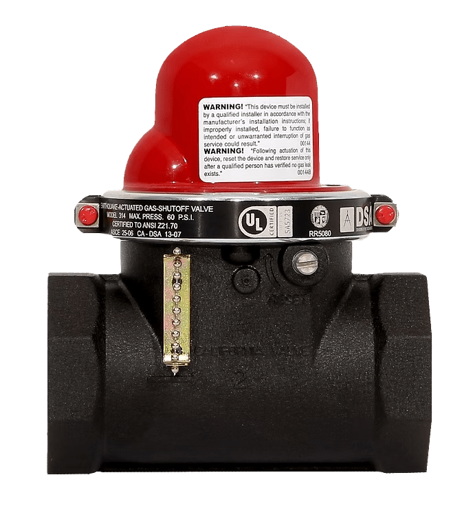 Pacific Seismic Products 314 Series 2" 60PSI Horizontal Inlet Threaded ...