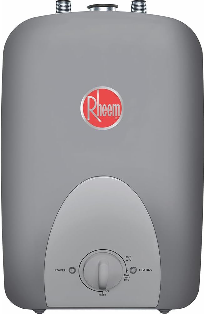 RHEEM 4 Gallon Plug In PROE4-1RH-MT 1.4Kw 120V Mini-Tank Professional ...