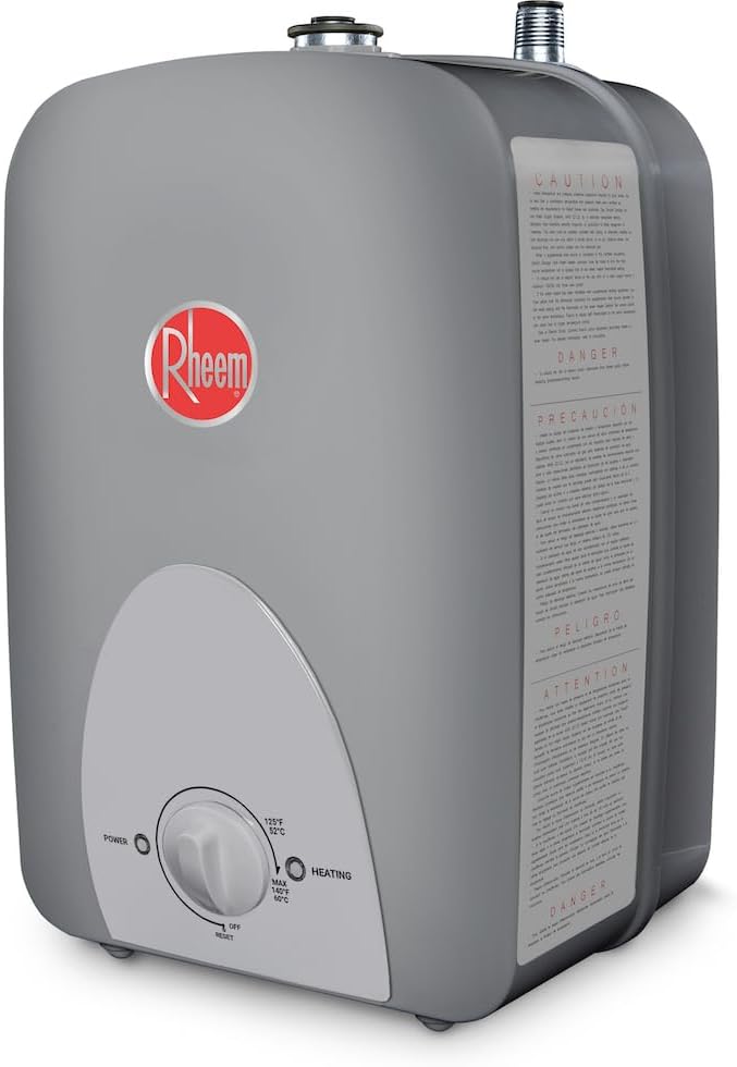 RHEEM 4 Gallon Plug In PROE4-1RH-MT 1.4Kw 120V Mini-Tank Professional ...