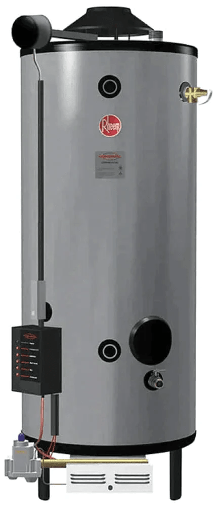 Rheem G100-400A LP Universal 100 Gallon Commercial 399900 BTU ASME ...
