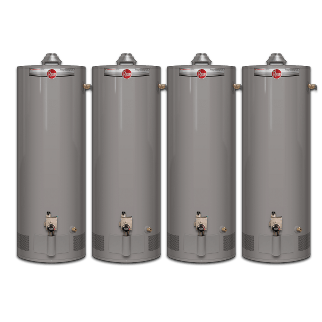 Rheem PROG40-38N RH62 40 Gallon Tall Gas 58.5" Residential Water Heate ...
