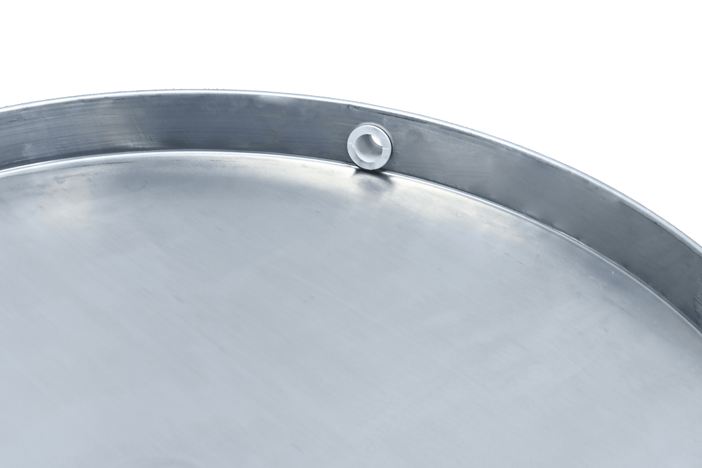 36" Round Aluminum Commercial Water Heater Pan with Side Drain ...