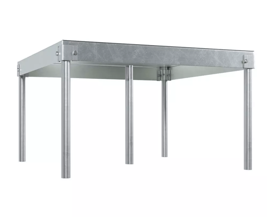 34" Square Galvanized Steel Commercial Water Heater Stand 18" Tall 280 ...